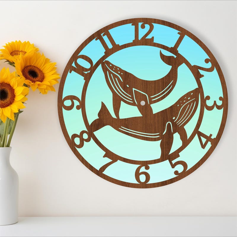 Whale Wall Clock - Etsy