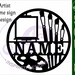 Artist Name Sign SVG: Painting Theme, Laser Cut Template (digital ...