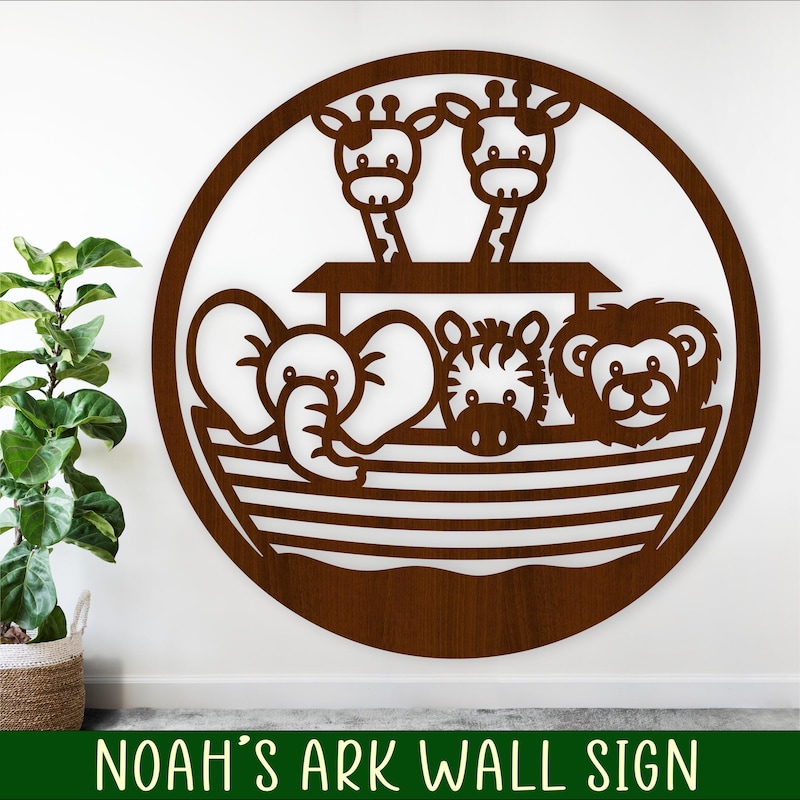 Laser Cut Noah's Ark Svg - Etsy