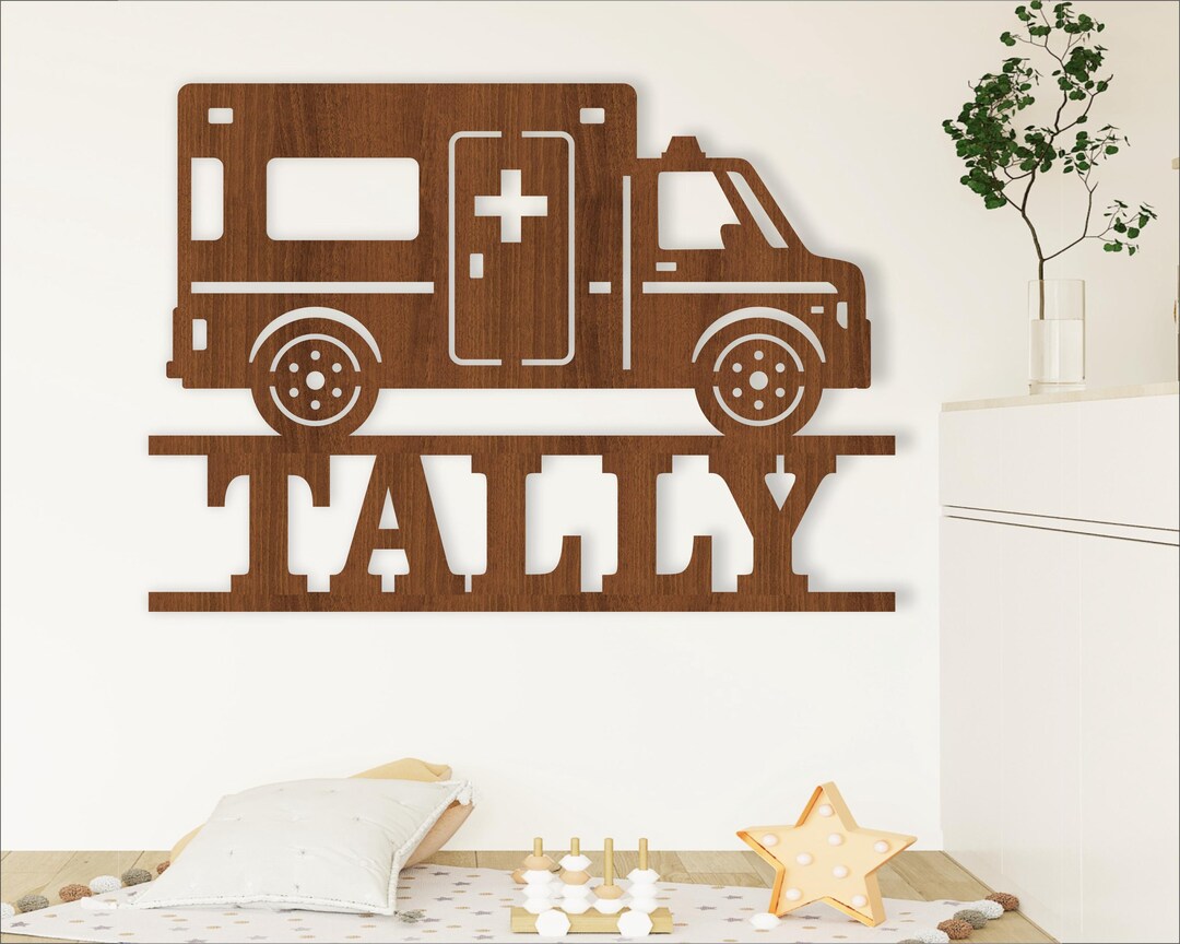 Ambulance Name Sign Laser Cut Template (digital Download) - Etsy UK