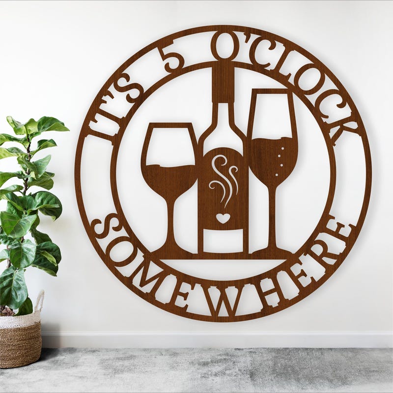 Wine O Clock - Etsy