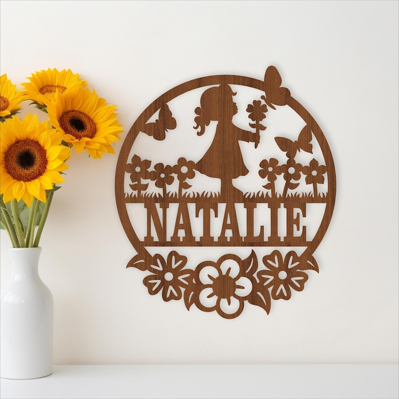 Girls Name Sign Room Svg - Etsy UK