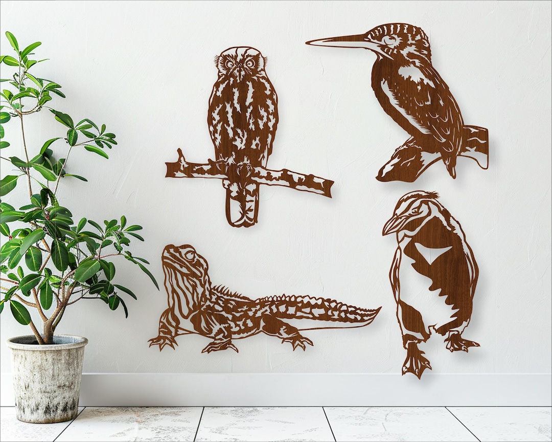 New Zealand Wildlife Design, Laser Cut File, New Zealand Theme. Vector ...