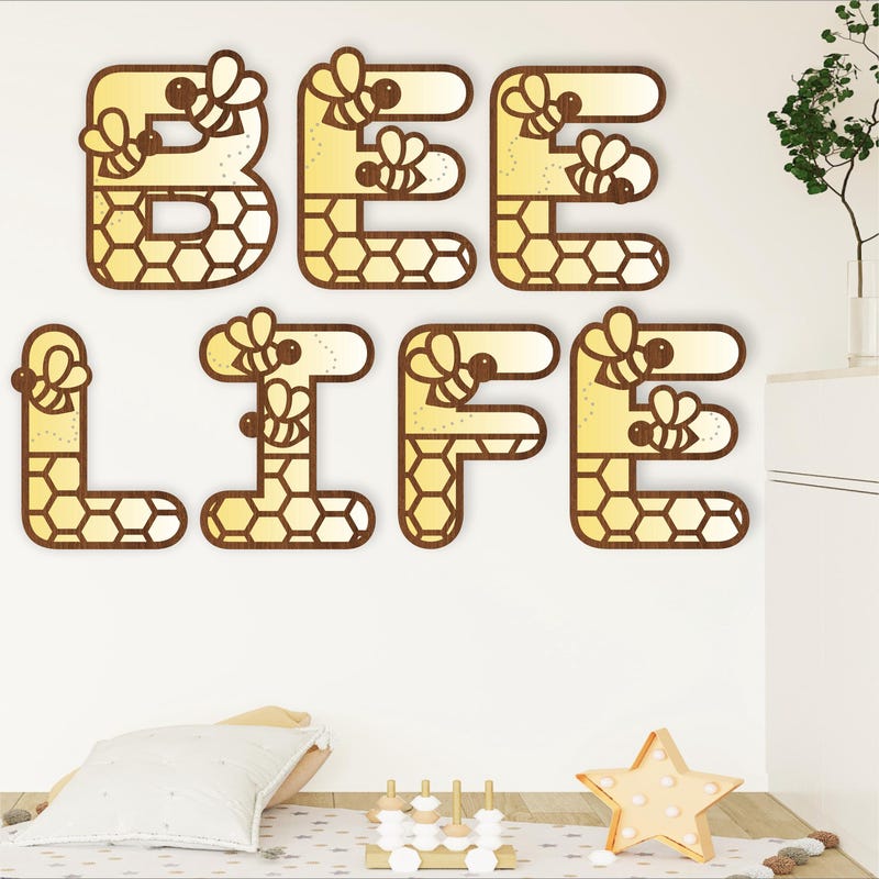 Honey Bee Alphabet - Etsy