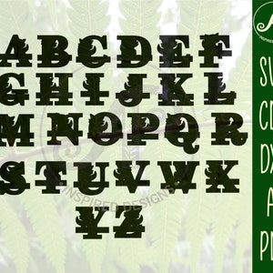 Fox Monogram Letter Name Signs. 3 Layers SVG Laser Cut Template, Door ...