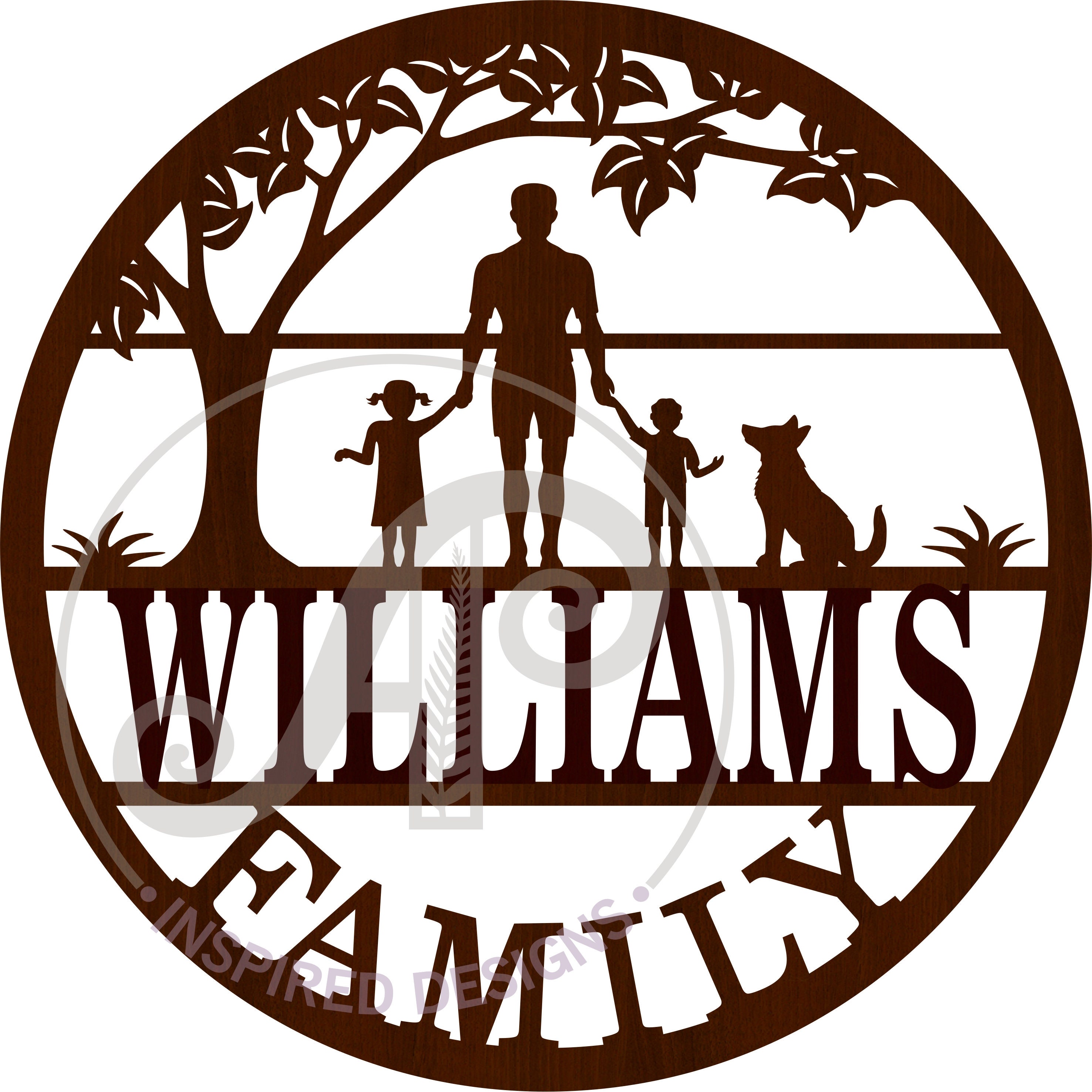 18 Family Silhouette Name Sign SVG People Themed Door or - Etsy Australia