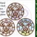 Highland Cow Wall Clock Laser Cut Files, SVG File. Vector File Ai, Cdr ...