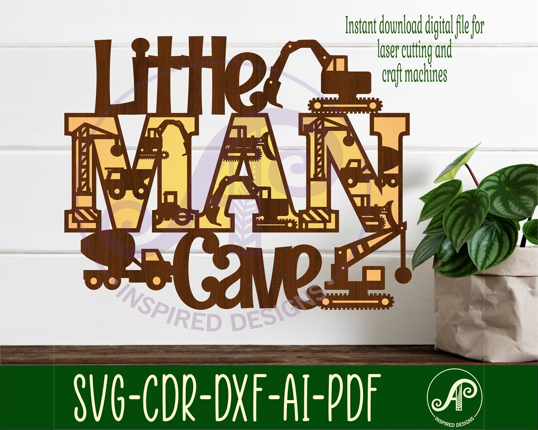 Little Man Save Sign SVG Vector File Ai, Cdr, Dxf Instant Download ...