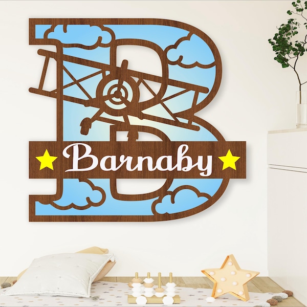 Airplane Monogram - Etsy