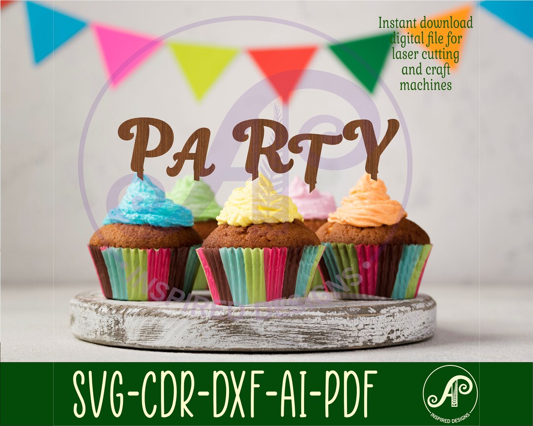 Alphabet Letter Toppers, 26 Designs SVG Laser Cut, Instant Download Pdf ...