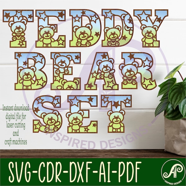 Bear Alphabet - Etsy