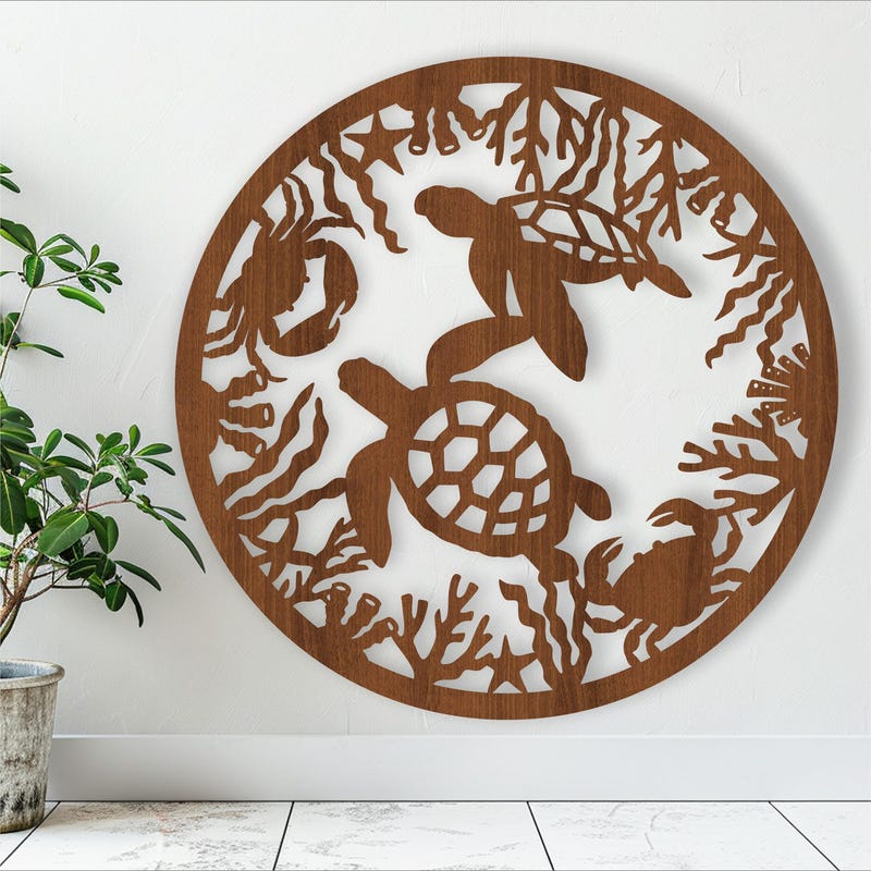 Painted Turtle Wall - Etsy