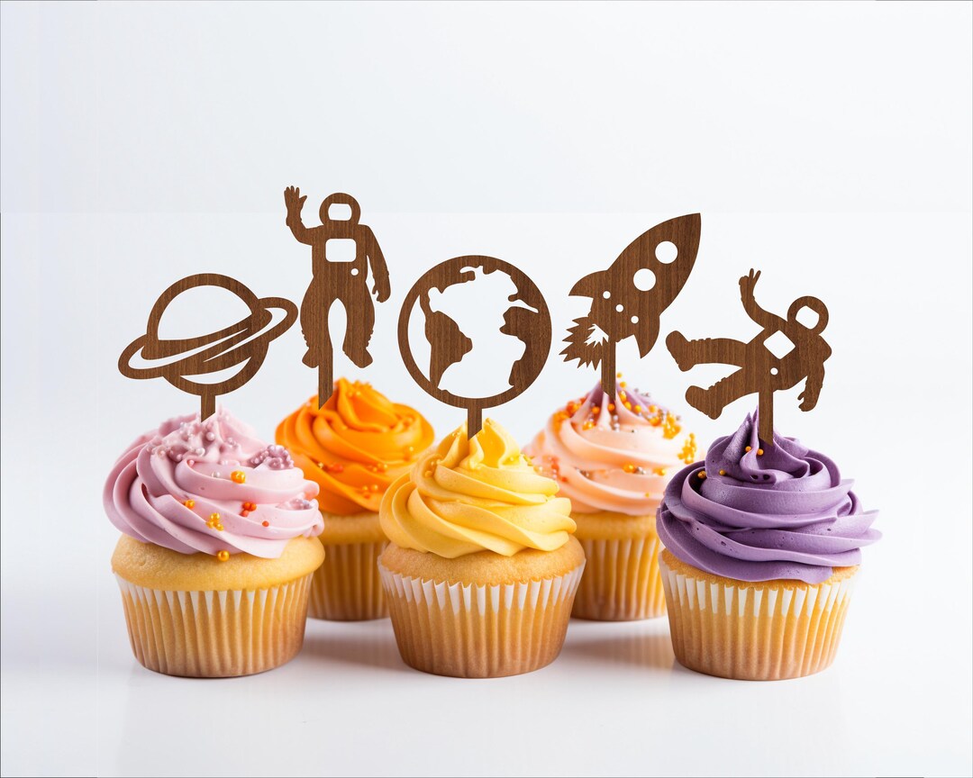 Space Toppers, 8 Designs SVG Laser Cut, Instant Download Pdf, Dxf, Ai ...