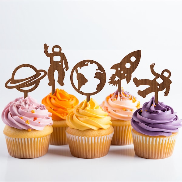 Space Cupcake Topper - Etsy