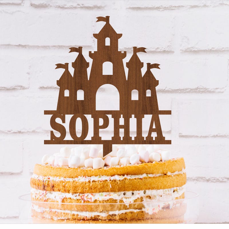 Castle Cake Topper - Etsy