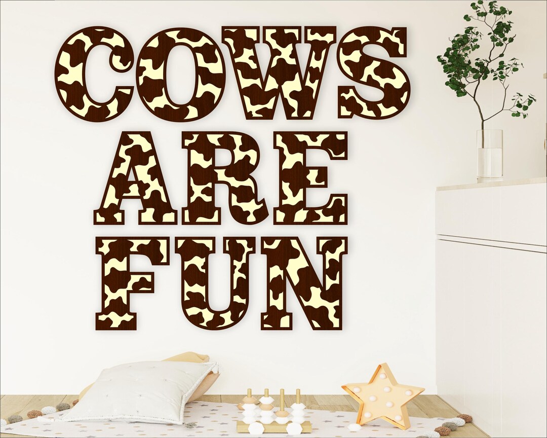 Cow Print Alphabet Set. 2 Layer Letters. 26 Letter Options SVG Vector ...