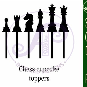 Chess Toppers, 6 Designs SVG Laser Cut, Instant Download Pdf, Dxf, Ai ...
