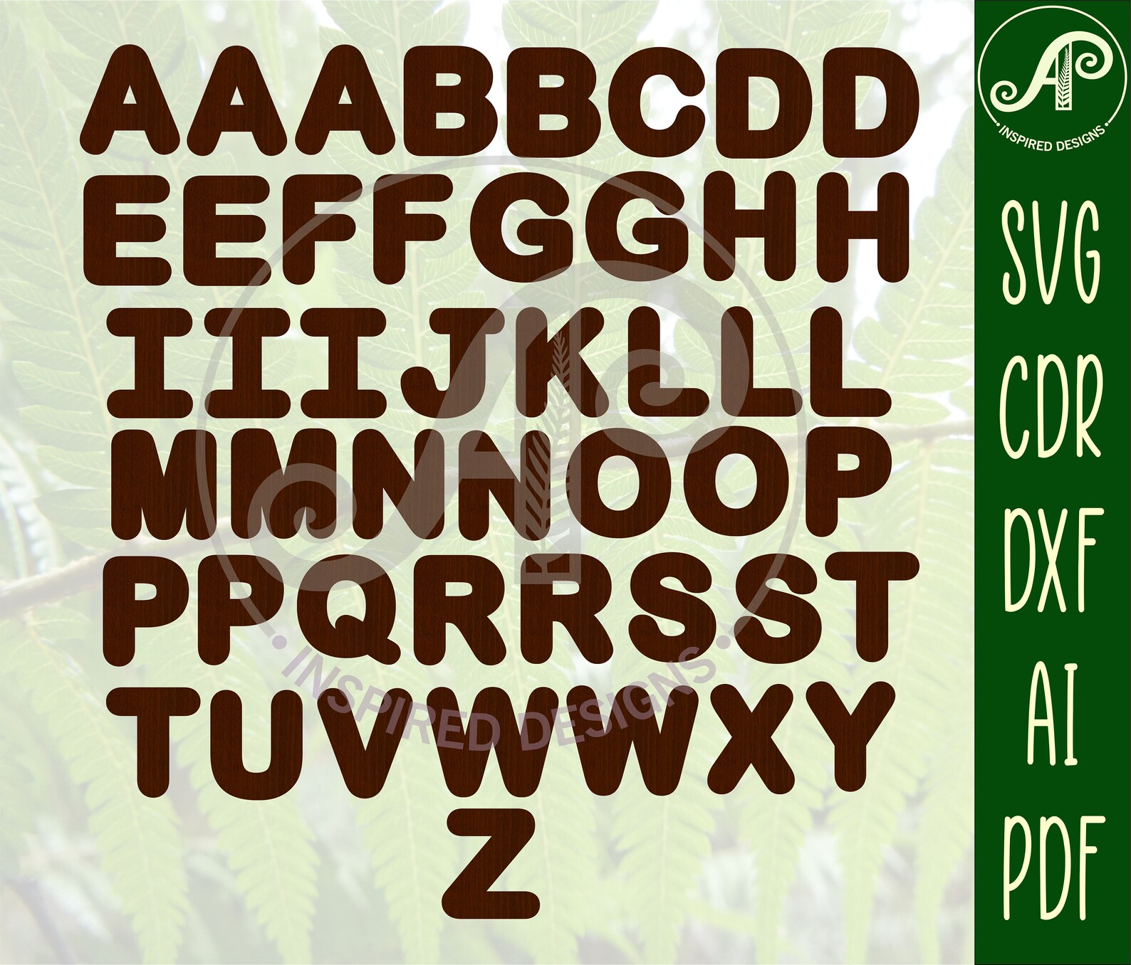 Underwater Letter Alphabet Set. 2 Layer Letters. 47 Letter Options SVG ...