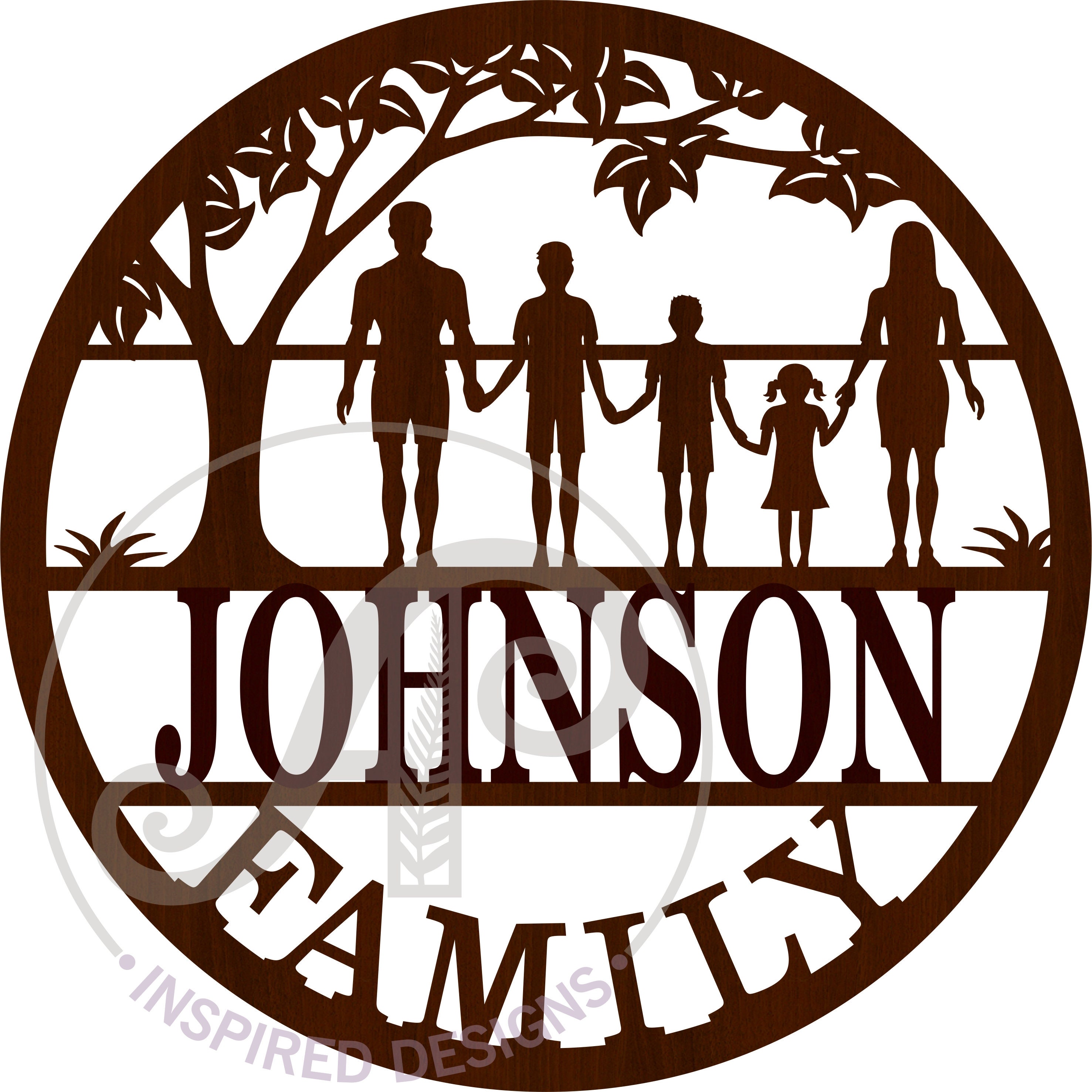 18 Family Silhouette Name Sign SVG People Themed Door or - Etsy Australia