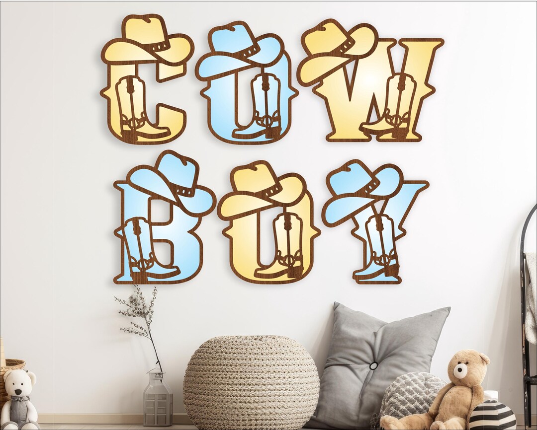 Cowboy Hat Boot Alphabet SVG: Rodeo Letters Vector (digital Download ...
