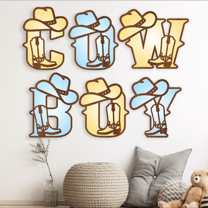 Letras vaqueras svg - Etsy México