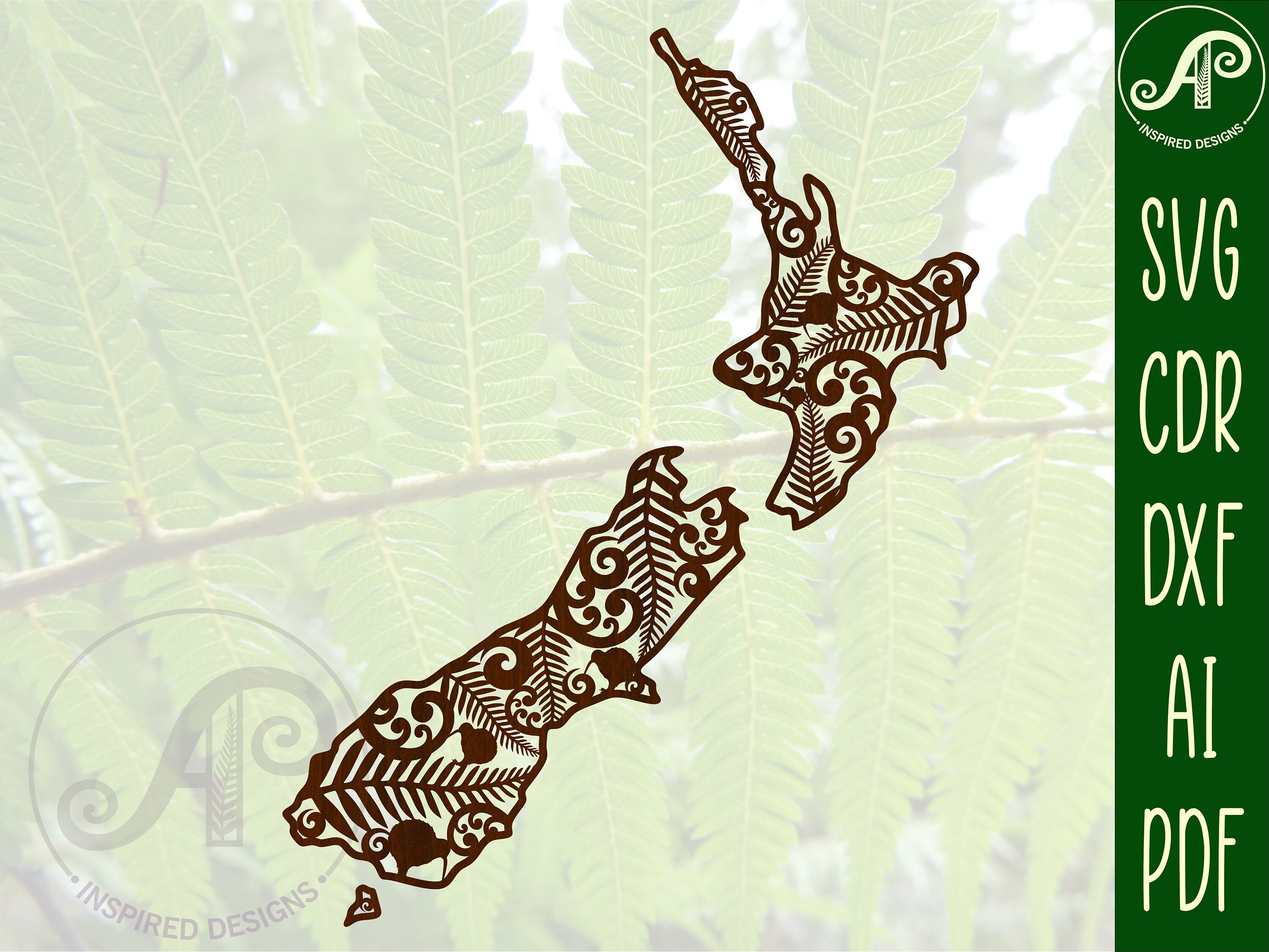 New Zealand Design SVG Laser Cut File Wall Decor. Kiwiana - Etsy Canada