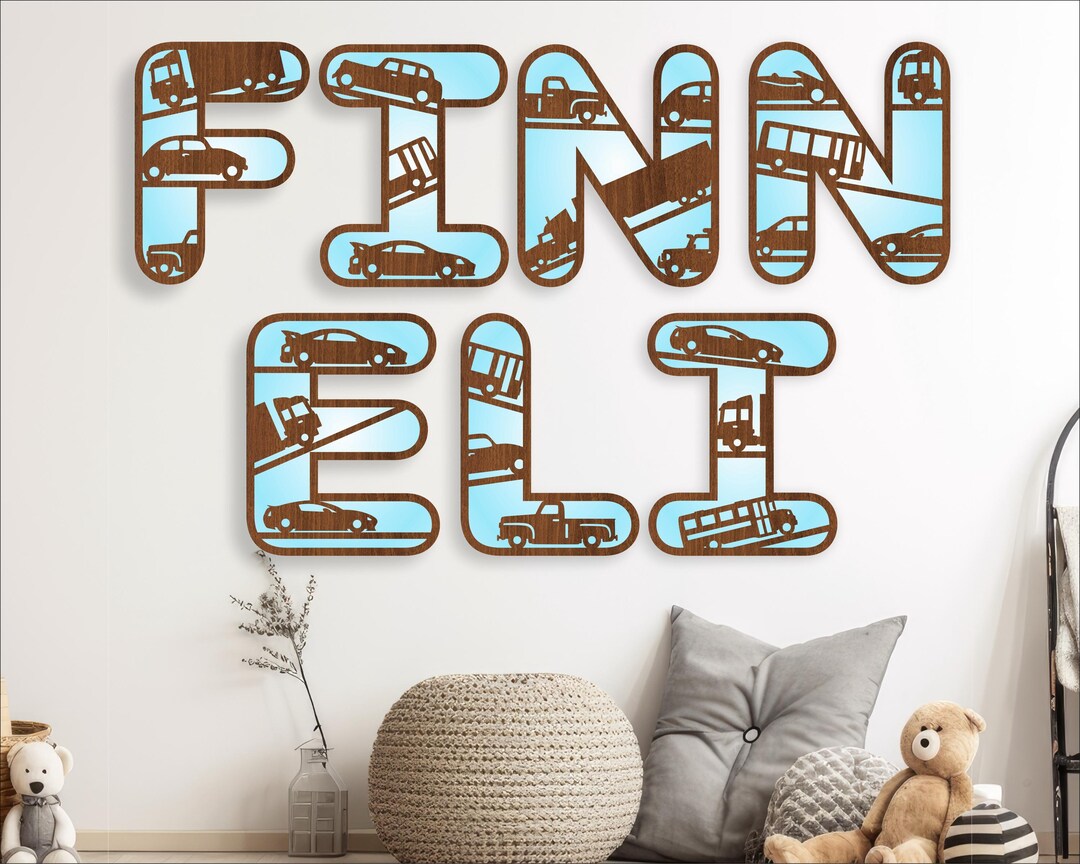 Vehicle Alphabet SVG: Layered Letters, Car Theme (digital Download) - Etsy