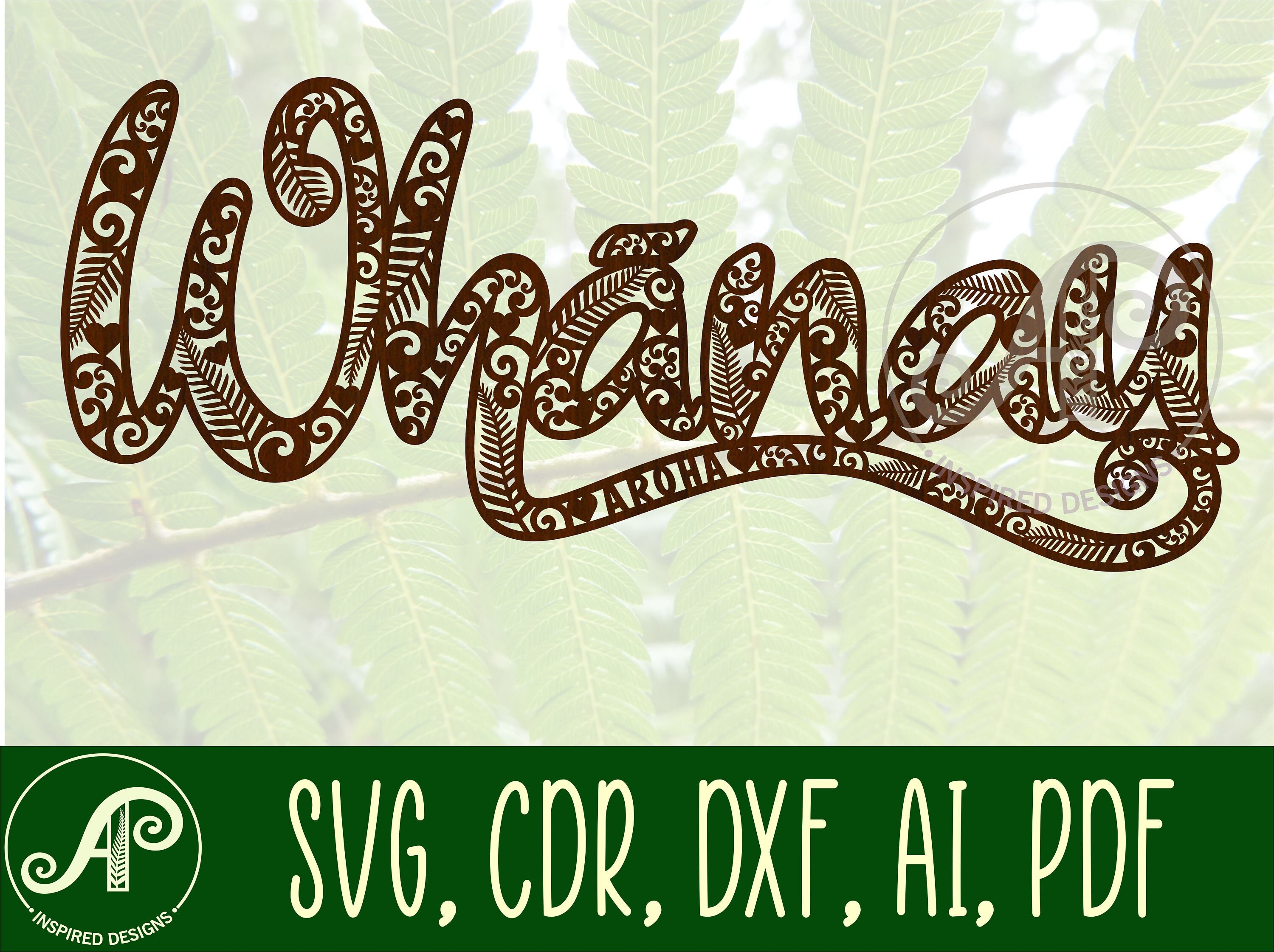 Whanau Word Design Sign Svg Laser Cut File Wall Decor. - Etsy Australia