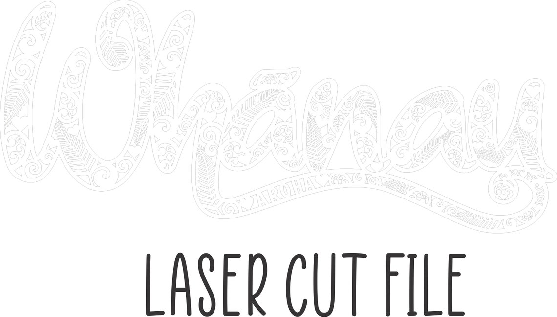Whanau Word Design Sign Svg Laser Cut File Wall Decor. - Etsy Australia
