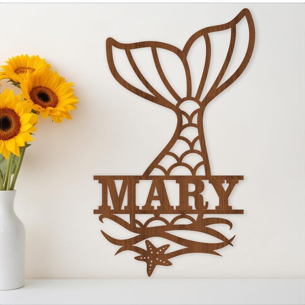 Mermaid Tail Sign - Etsy