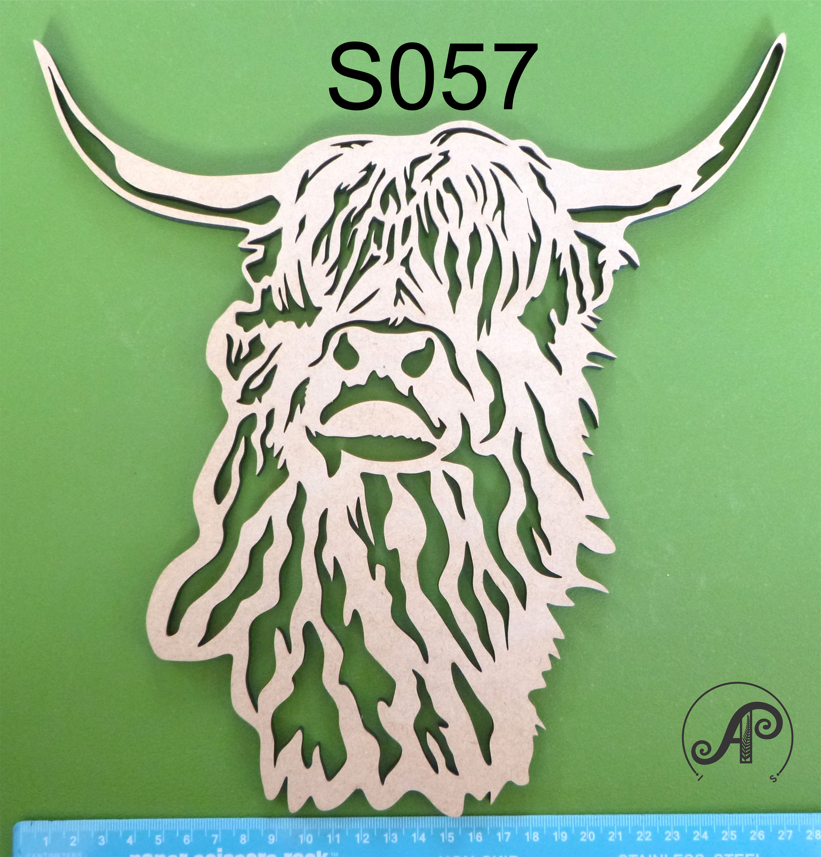 Highland Cow Design. Laser Cut File. Vector File SVG Ai Cdr - Etsy