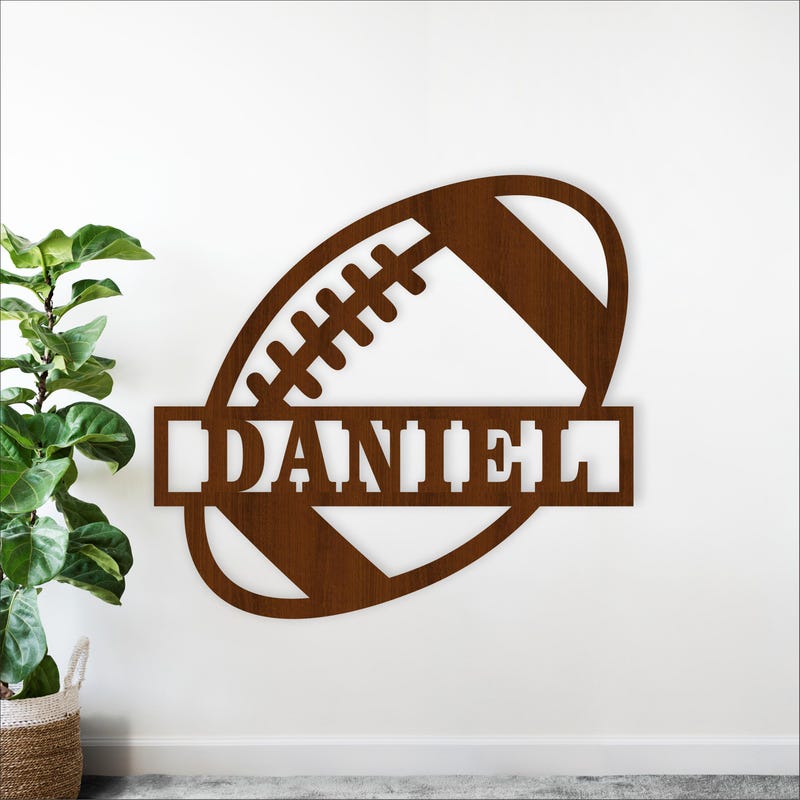 Football Door Sign - Etsy