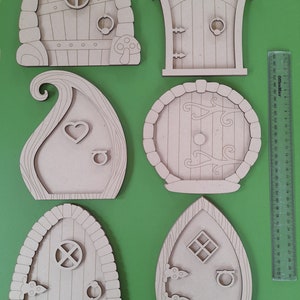 Fairy Doors SVG: Two-layer Laser Cut File Template With Windows ...