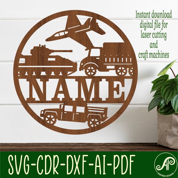 Laser Cut Army Signs - Etsy