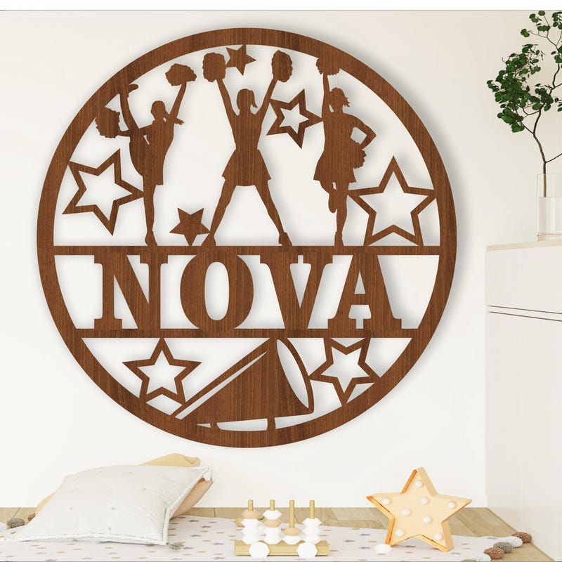 Cheerleader Door Sign - Etsy