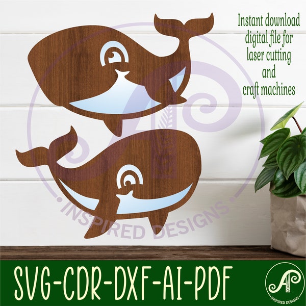 Whale Cut Out - Etsy