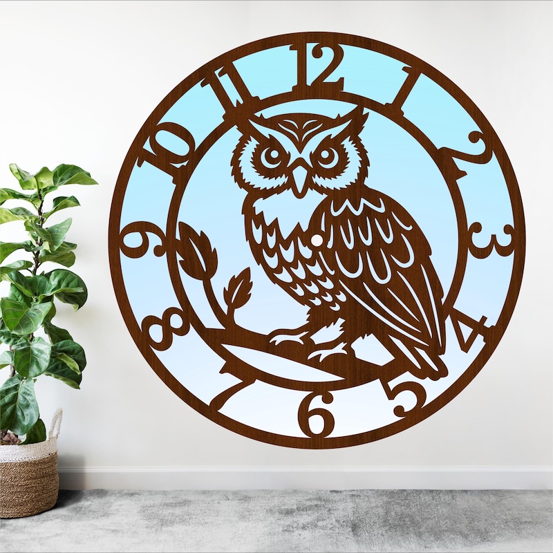 Owl Clock - Etsy