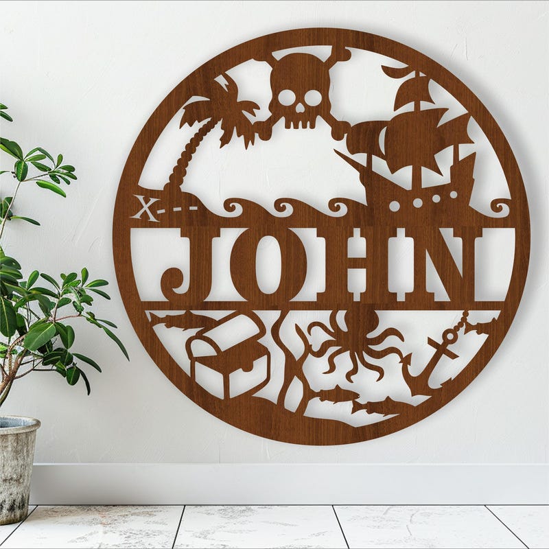 Pirate Kids Door Sign - Etsy