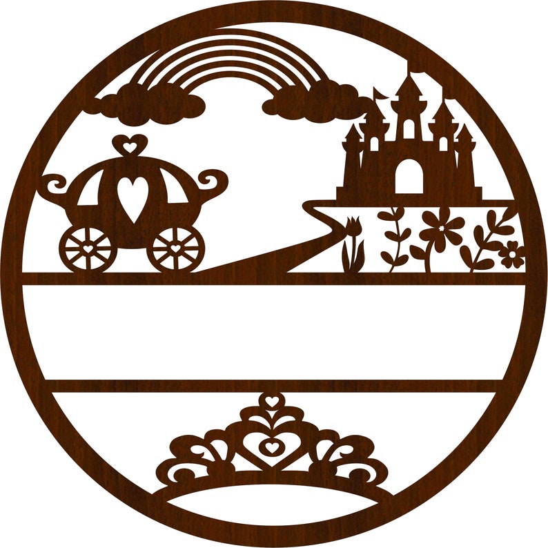 Princess Name Sign SVG Fantasy Themed Door or Wall Hanger - Etsy