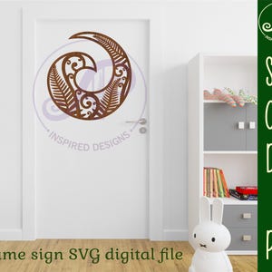 New Zealand Koru Wall Design SVG Laser Cut File, Wall Decor. Kiwiana ...