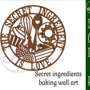 Secret Ingredient Wall Art Version 2, SVG File. Vector File Ai, Cdr ...