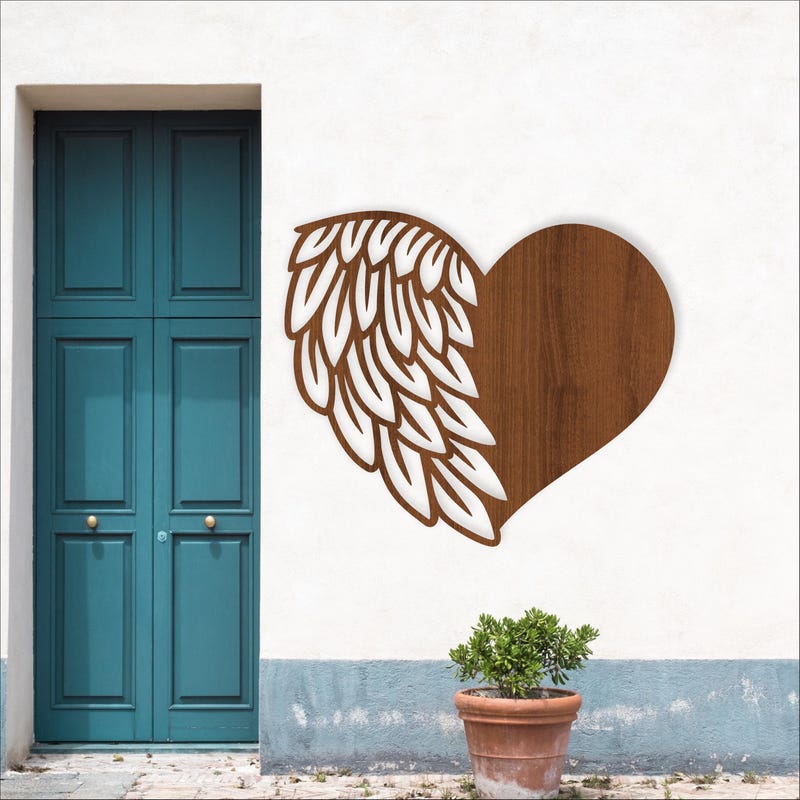 Wooden Angel Wings Laser - Etsy