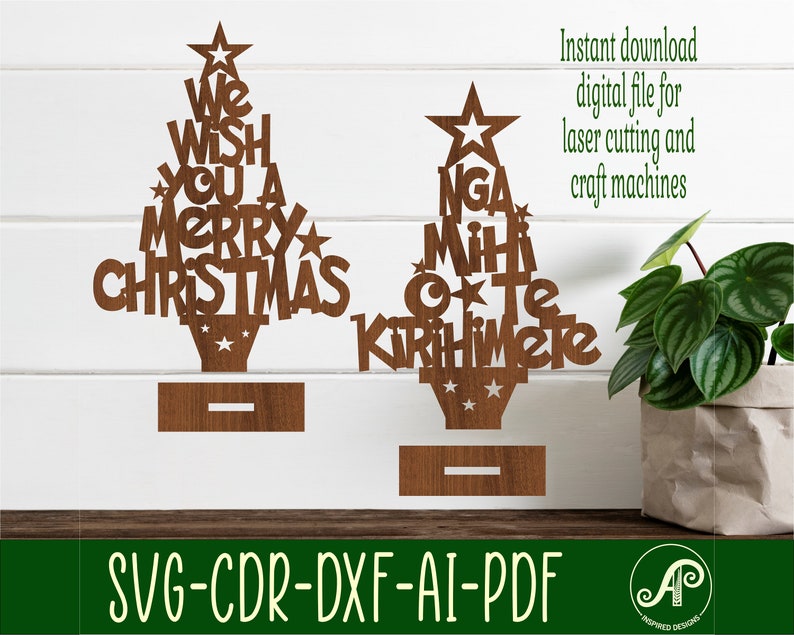 Christmas Tree Stand SVG Laser Cut File: Maori Design (digital Download ...