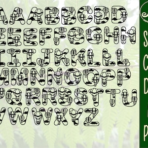 Hot Air Balloon Alphabet Set. 2 Layer Letters. 49 Letter Options SVG ...