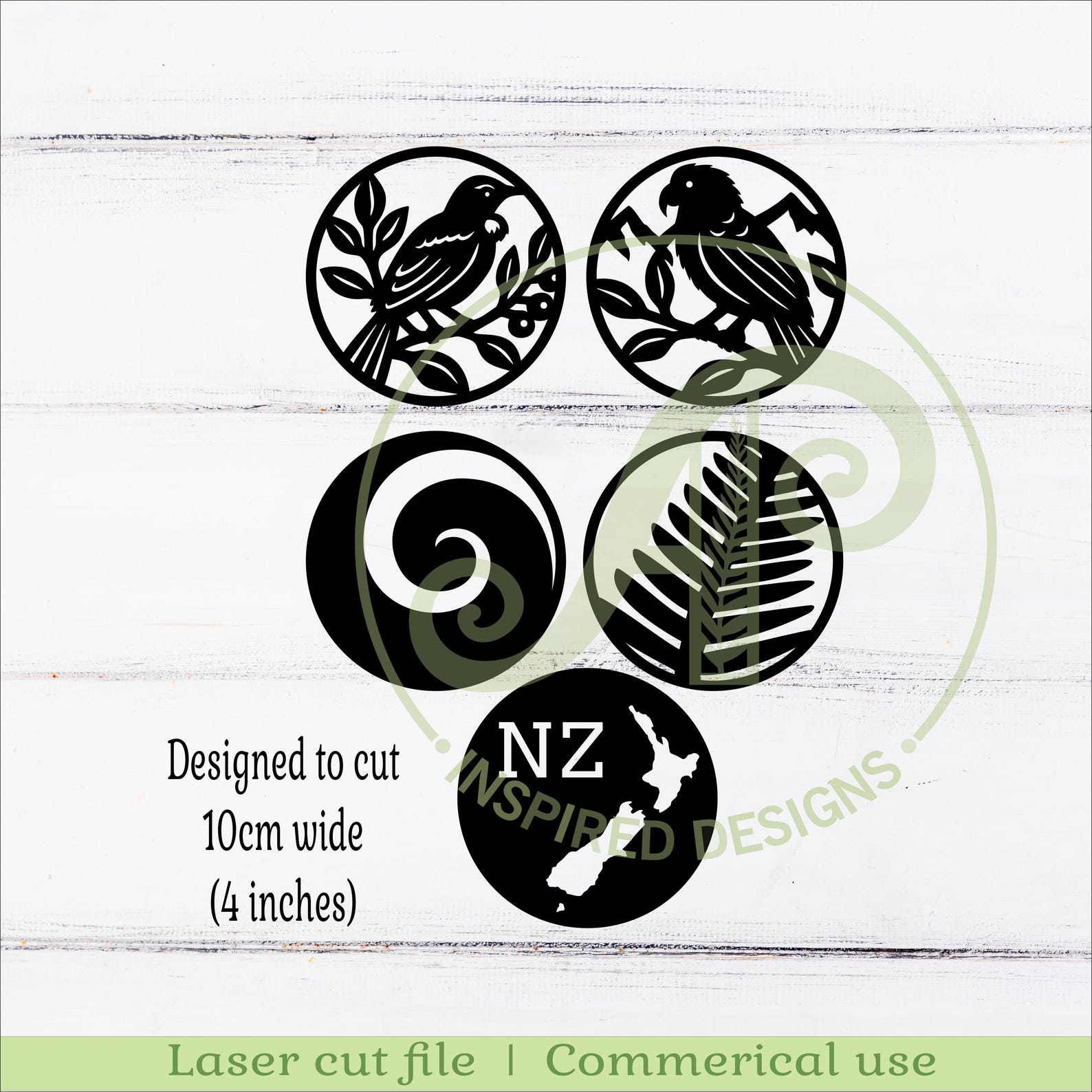 New Zealand Coaster Set SVG Bundle | Kiwiana Laser Cut Coasters X 15 ...