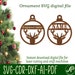 Stag Christmas Ornaments SVG Laser Cut, Instant Download Pdf, Dxf, Ai ...