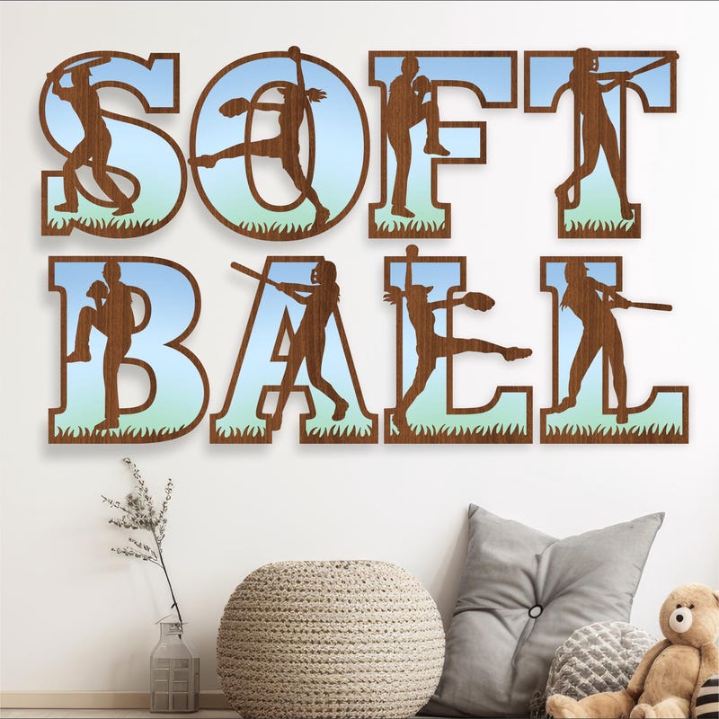 Softball Letters - Etsy