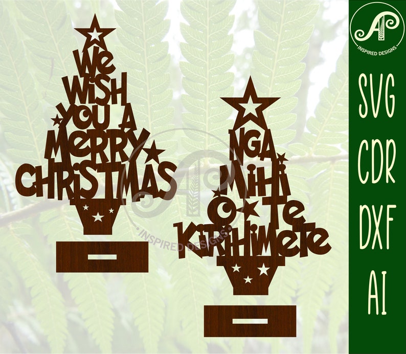 Christmas Tree Stand SVG Laser Cut File: Maori Design (digital Download ...