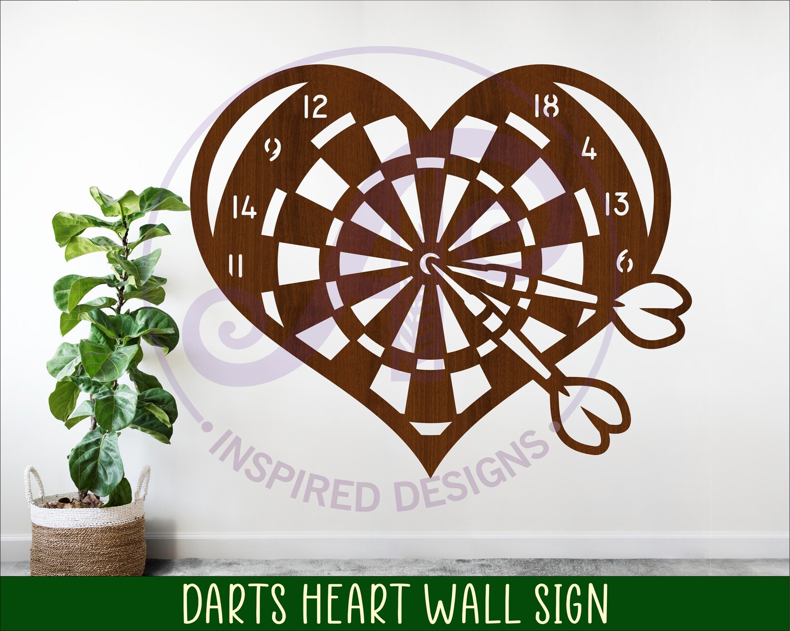 Dart Board Heart Wall Art: Laser Cut SVG File (digital Download - Etsy