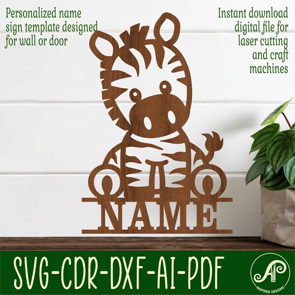 Zebra Door Sign - Etsy